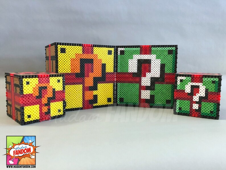 Super Mario Question Box Handmade Gift Box Geeky Gift - Etsy