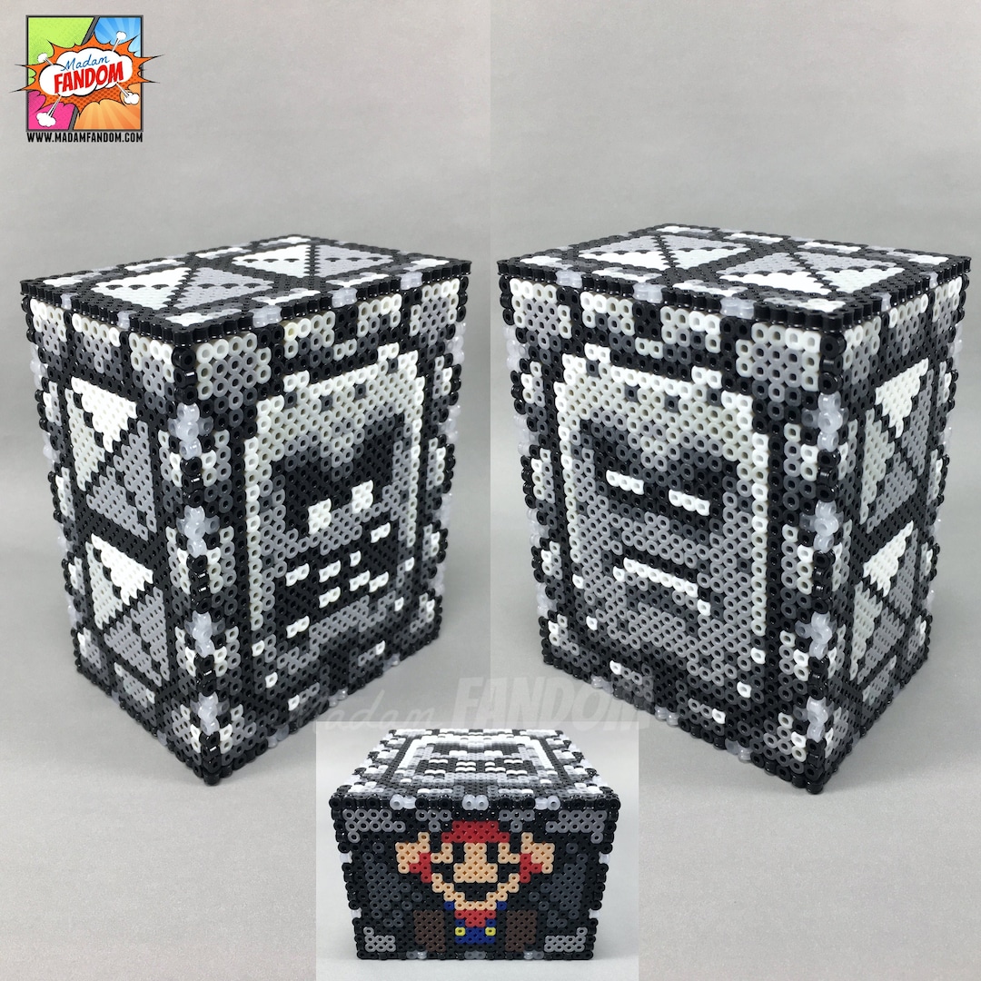 Super Mario Box With Lid - HANDMADE Gift - Game Room Decor - Geeky Dorm ...