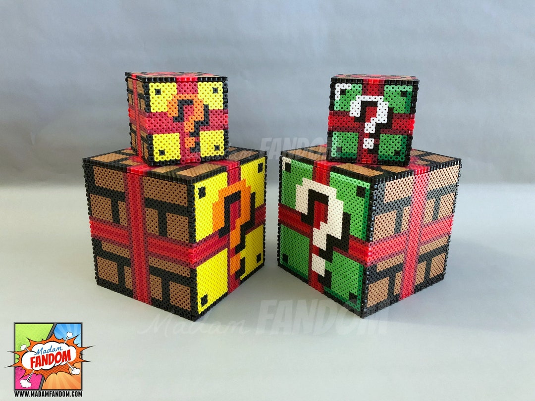 Super Mario Question Box Handmade Gift Box Geeky Gift Super Mario Gift ...