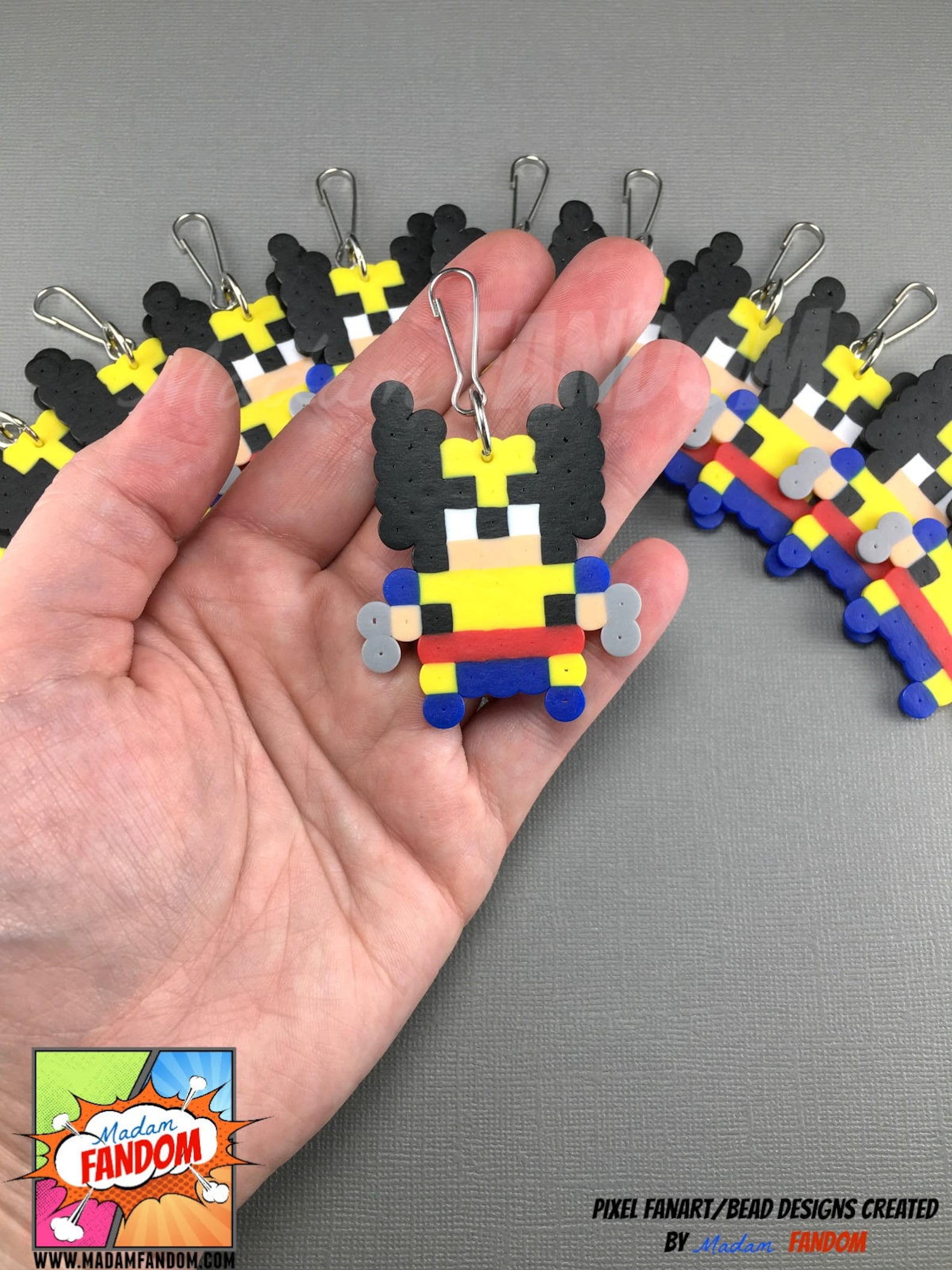 Wolverine Party Favors Zipper Pull Charms, Keychains - HANDMADE ...