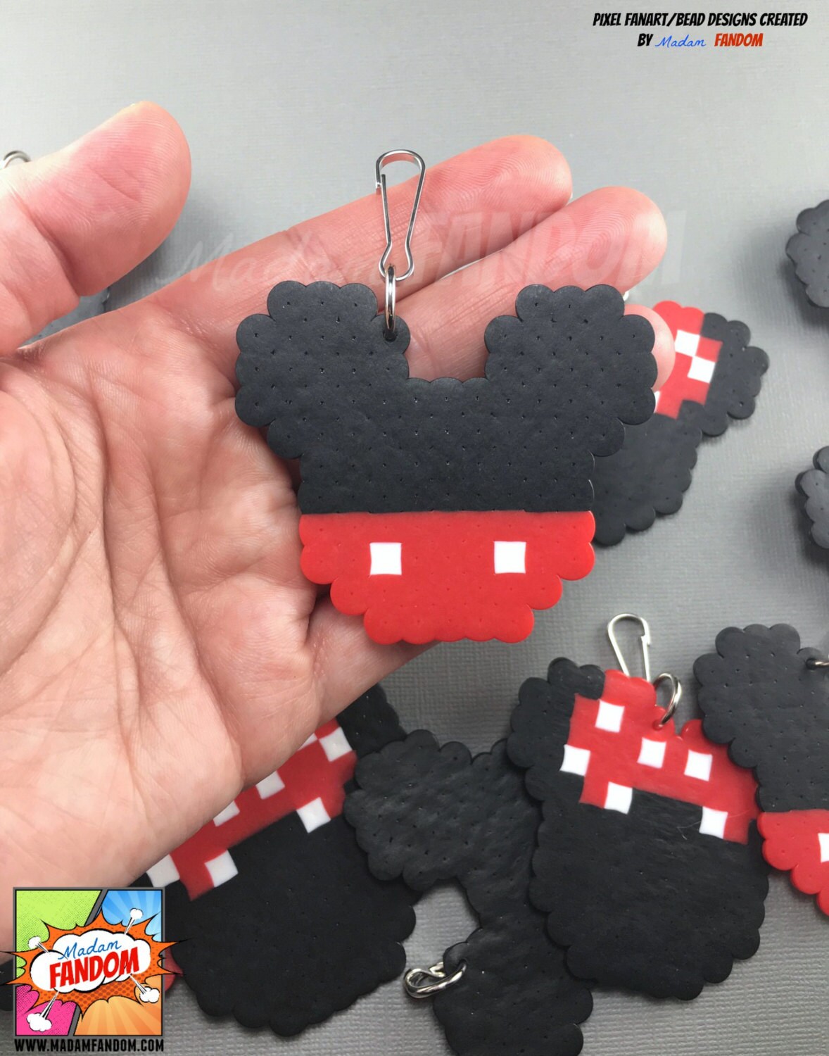 Mickey and Minnie Party Favors Zipper Pull Charms Mickey | Etsy