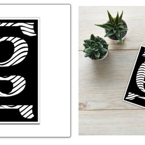The Geez Numbers, POSTCARD 1, 2, and 3 in a Nice Clean Stylish Way. - Etsy