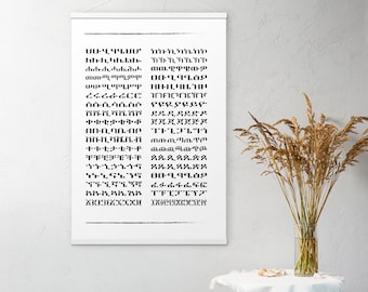 Geez Numbers Poster: Ethiopian Amharic Alphabet Art - Etsy UK