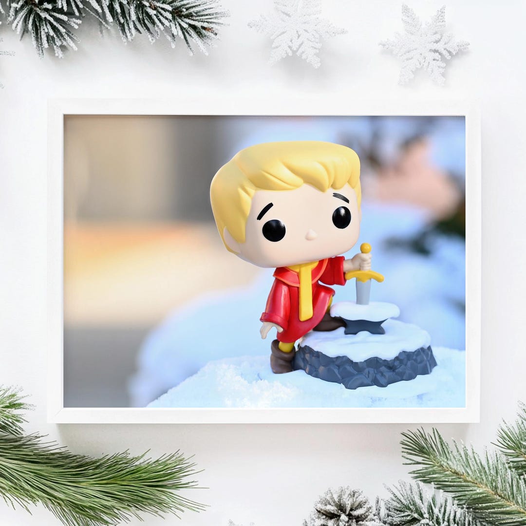 Pulling the Sword From the Stone, Toy Photography Digital File ...