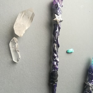 Mini Crystal Wands, Small Magic Wand for Witches on the Go, Handbag ...