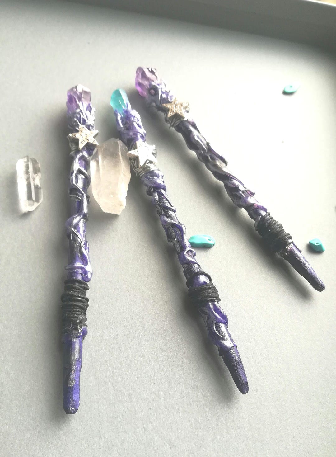 Mini Crystal Wands, Small Magic Wand for Witches on the Go, Handbag ...