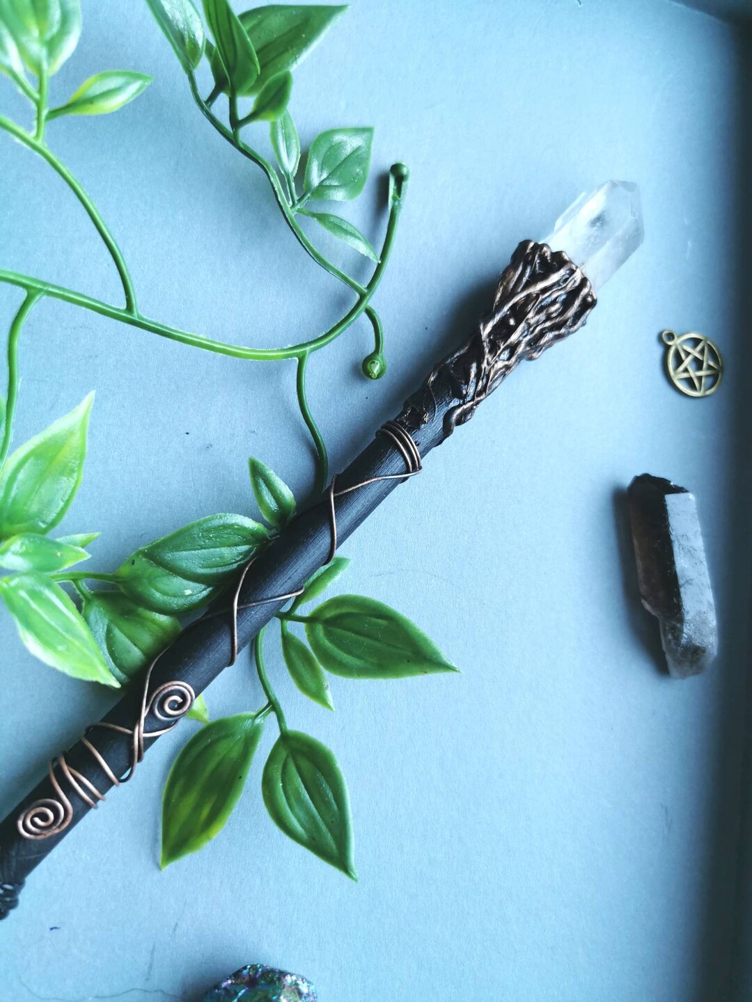 Quartz Crystal Wand, Manifestation Tools, Alter Shrine Accessories ...