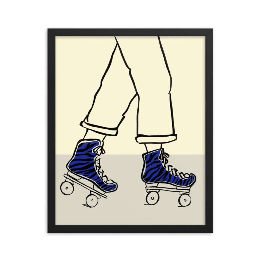 Framed Skater Print - Etsy