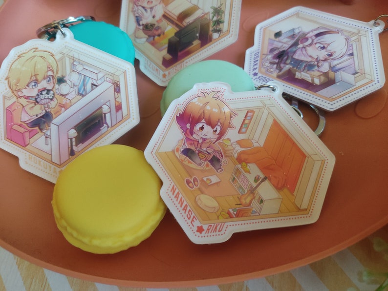 Charms Idolish7 Idol Isometric Chibi Rooms - Etsy