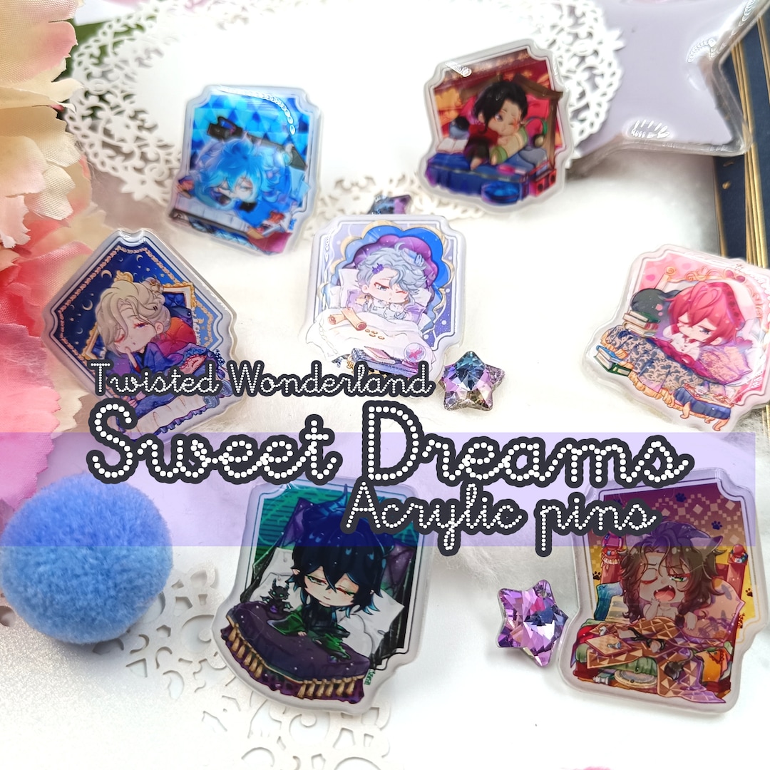 Twisted Wonderland- Sweet Dreams Chibis - Acrylic Pins - Etsy