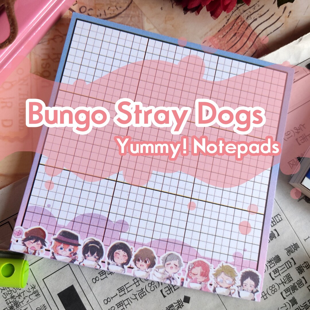 Notepads - Bungo Stray Dogs - Yummy! Stray Dogs - Etsy