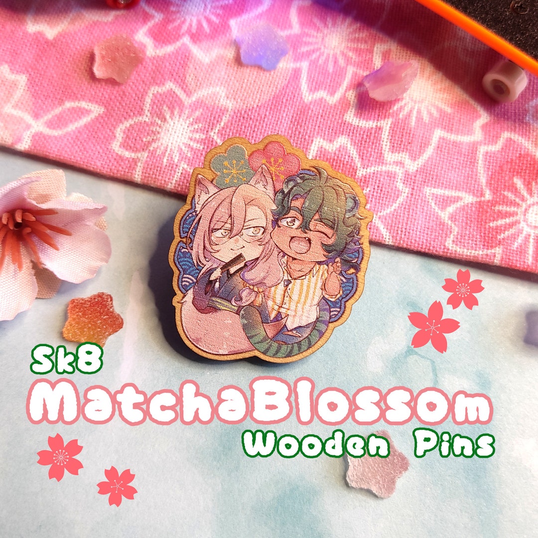 Wooden Pin - Matchablossom - Tiger & Fox - Etsy