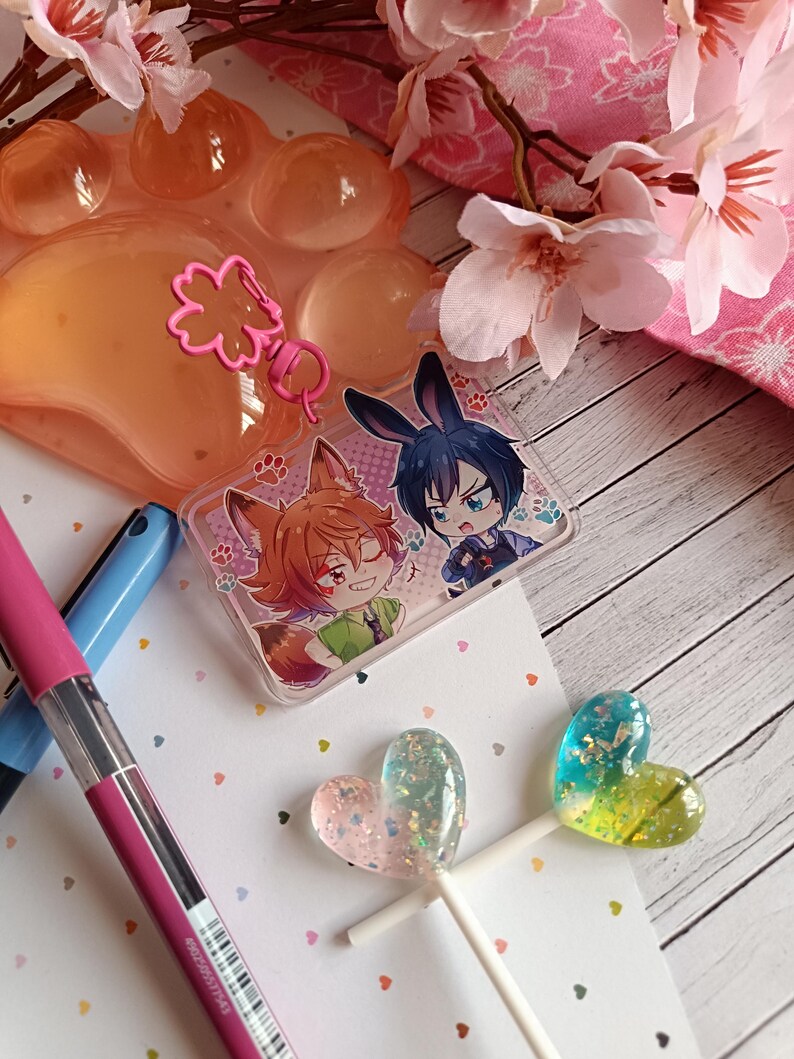 Charm - Heartslabyul Ace and Deuce Twisted Wonderland Charm- Fox ...
