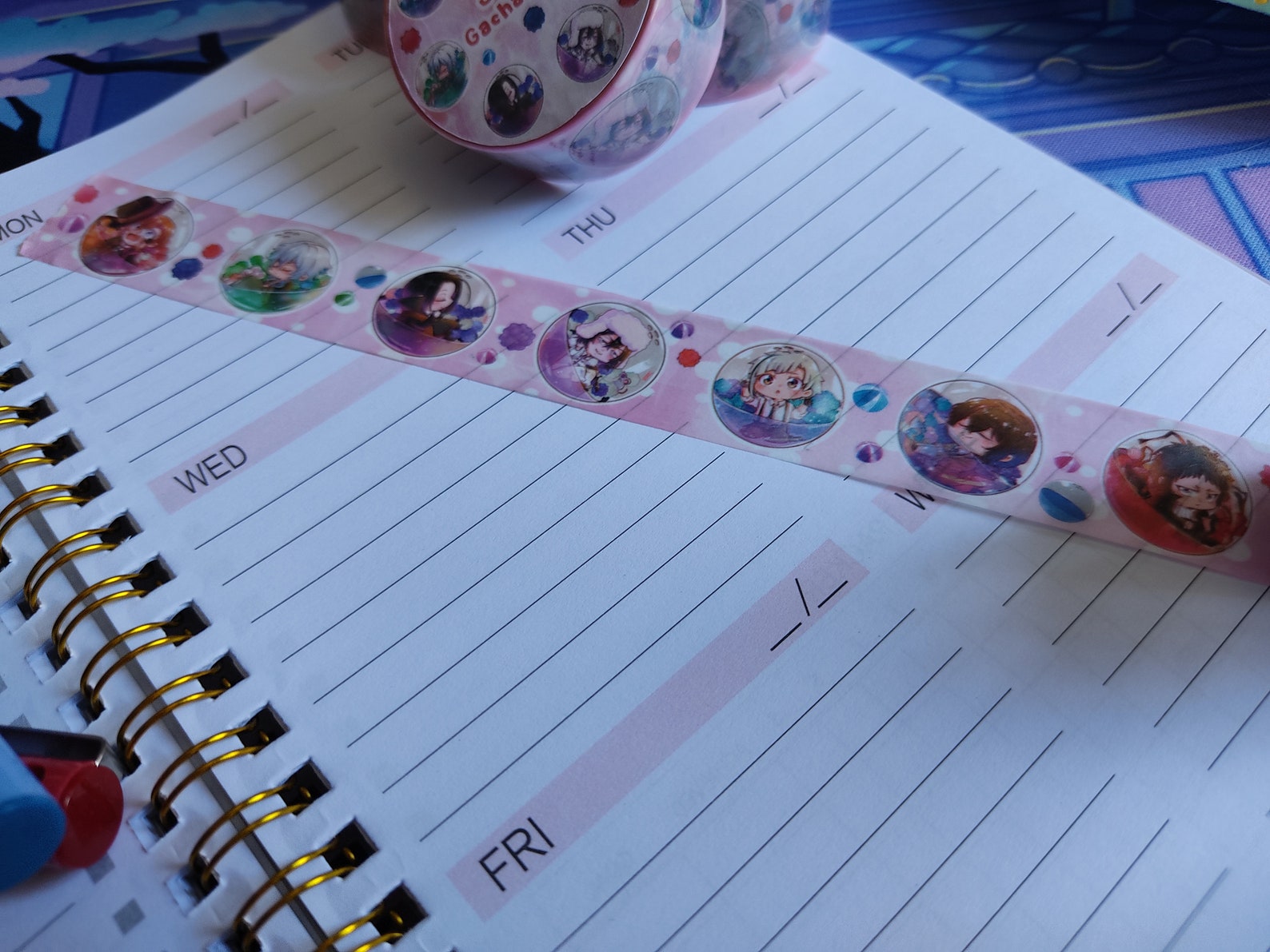 Washi Tape -bungo Stray Dogs - Gacha! Balls - Etsy