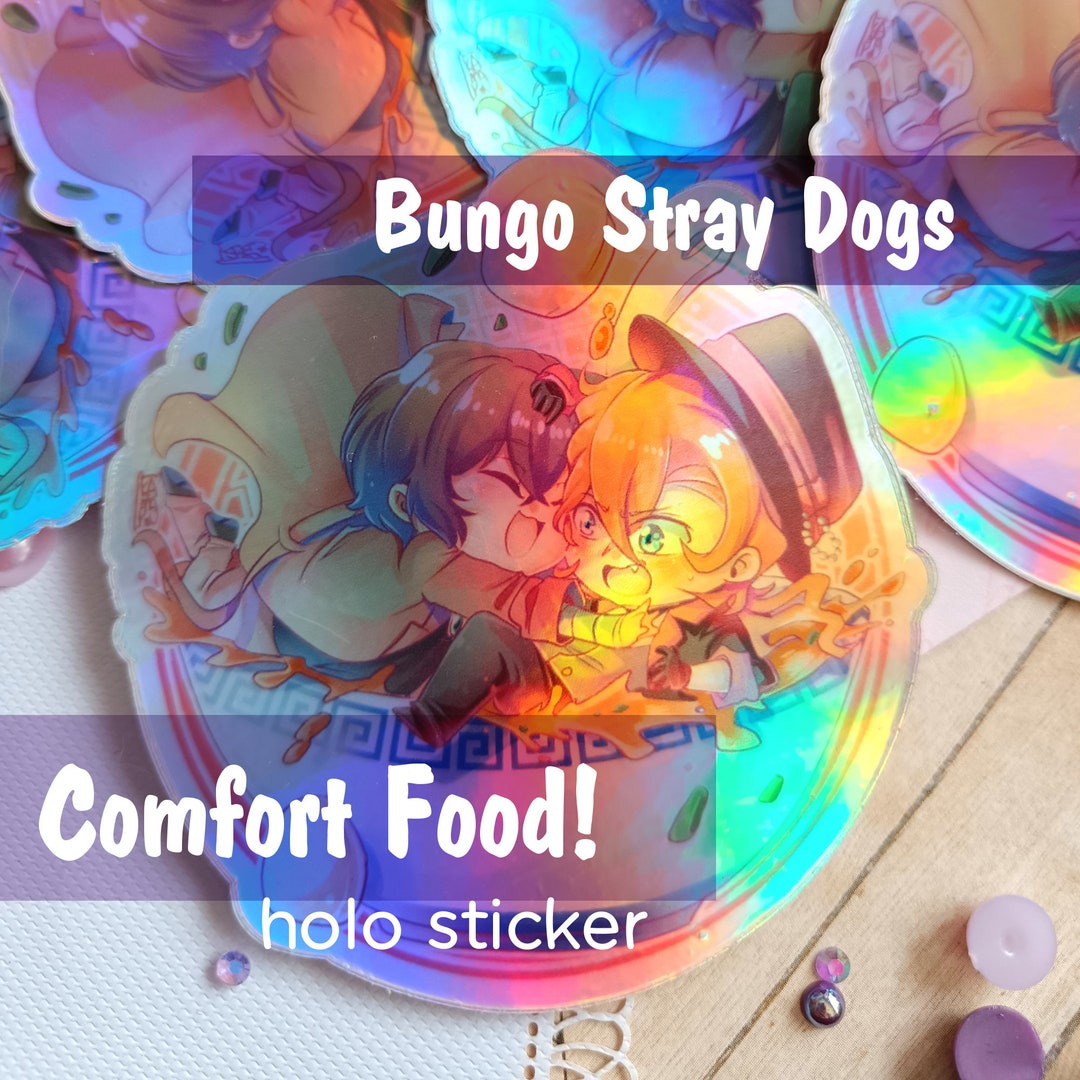 Stickers -bungo Stray Dogs - Comfort Food - Holographic Soukoku Chibi ...