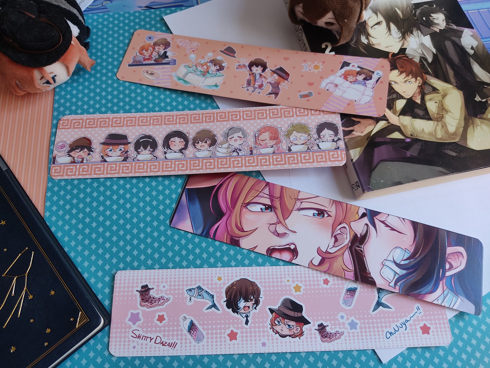 Bookmarks Bungo Stray Dogs Domestic & Ramen in Yokohama - Etsy