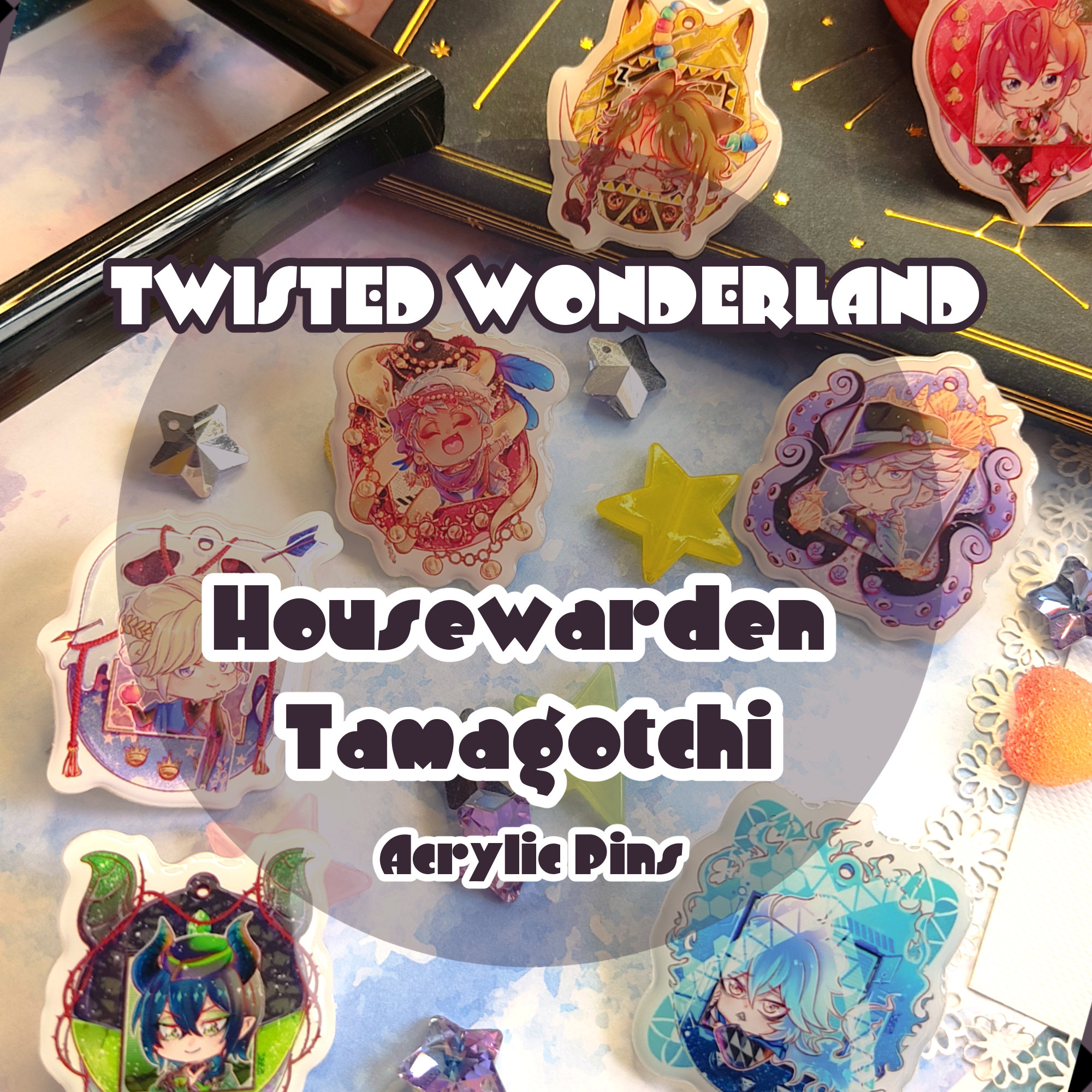 Acrylic Pins - Twisted Wonderland - Housewarden Tamagotchi! - Etsy
