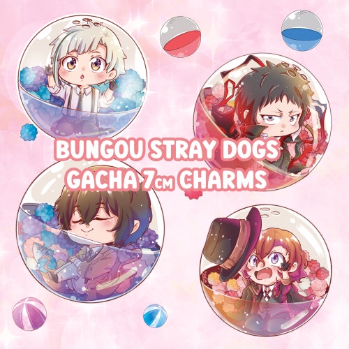 BSD Bungou Stray Dogs Glitter Keychains Acrylic: Osamu Dazai - Etsy