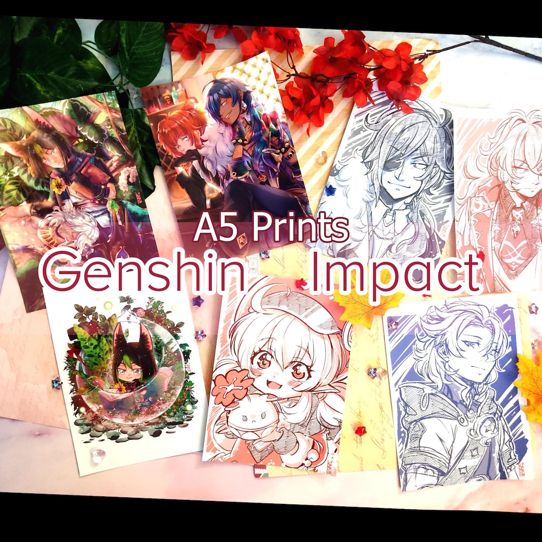 Prints - Genshin Impact A5 Prints - Etsy