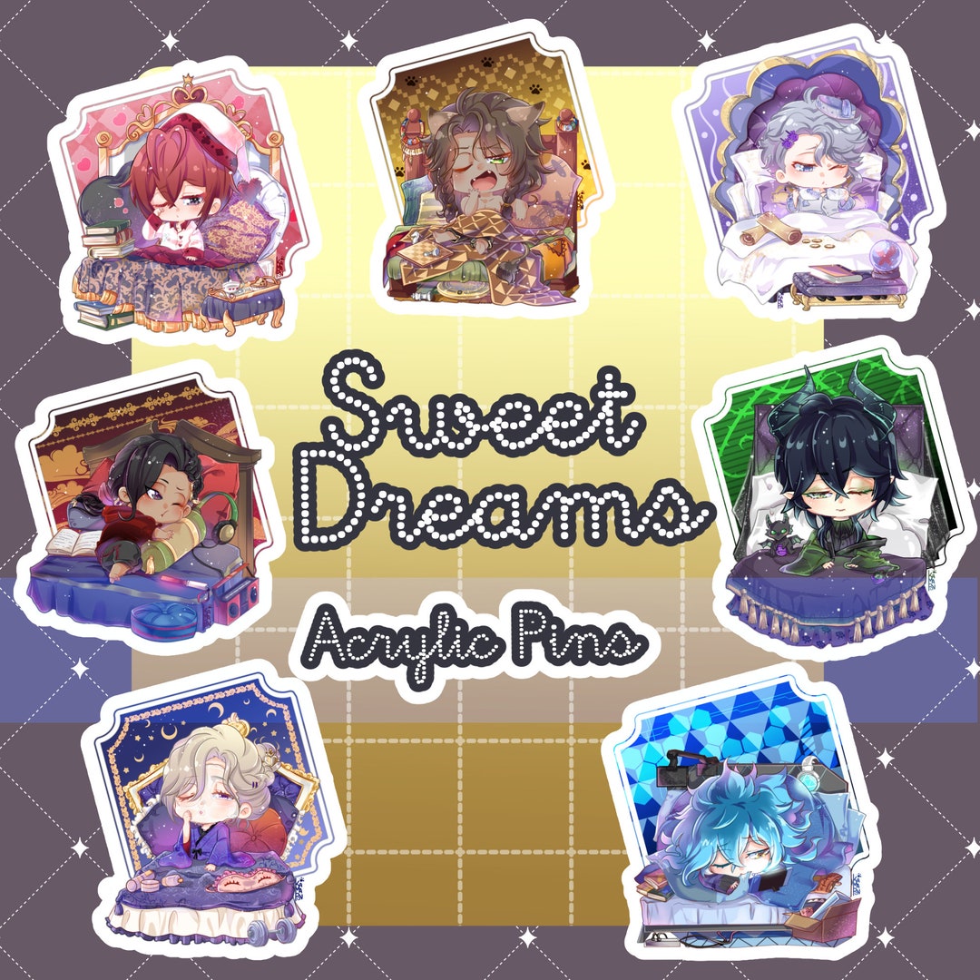 PREORDER Sweet Dreams Chibis Acrylic Pins - Etsy