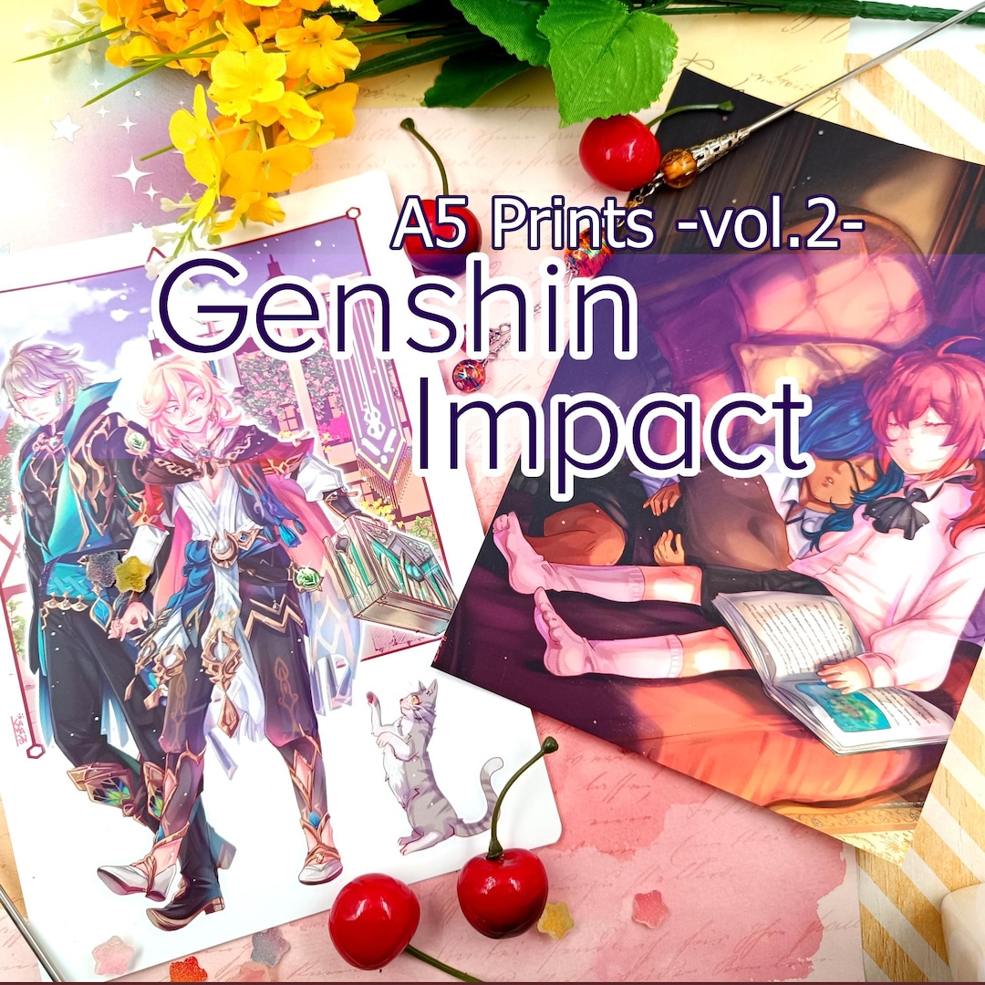Prints - Genshin Impact A5 Prints Vol.2 - Etsy