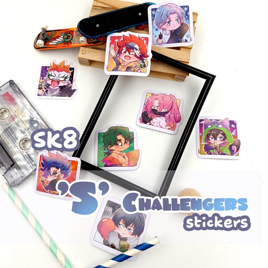 Sk8 "s" - 5 Cm Stickers - Sk8 the Infinity Matte Stickers- "s ...