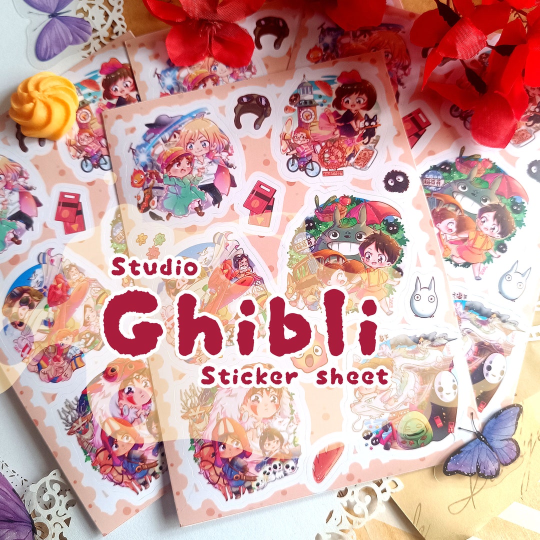 Sticker Sheet -studio Ghibli Classics - Etsy
