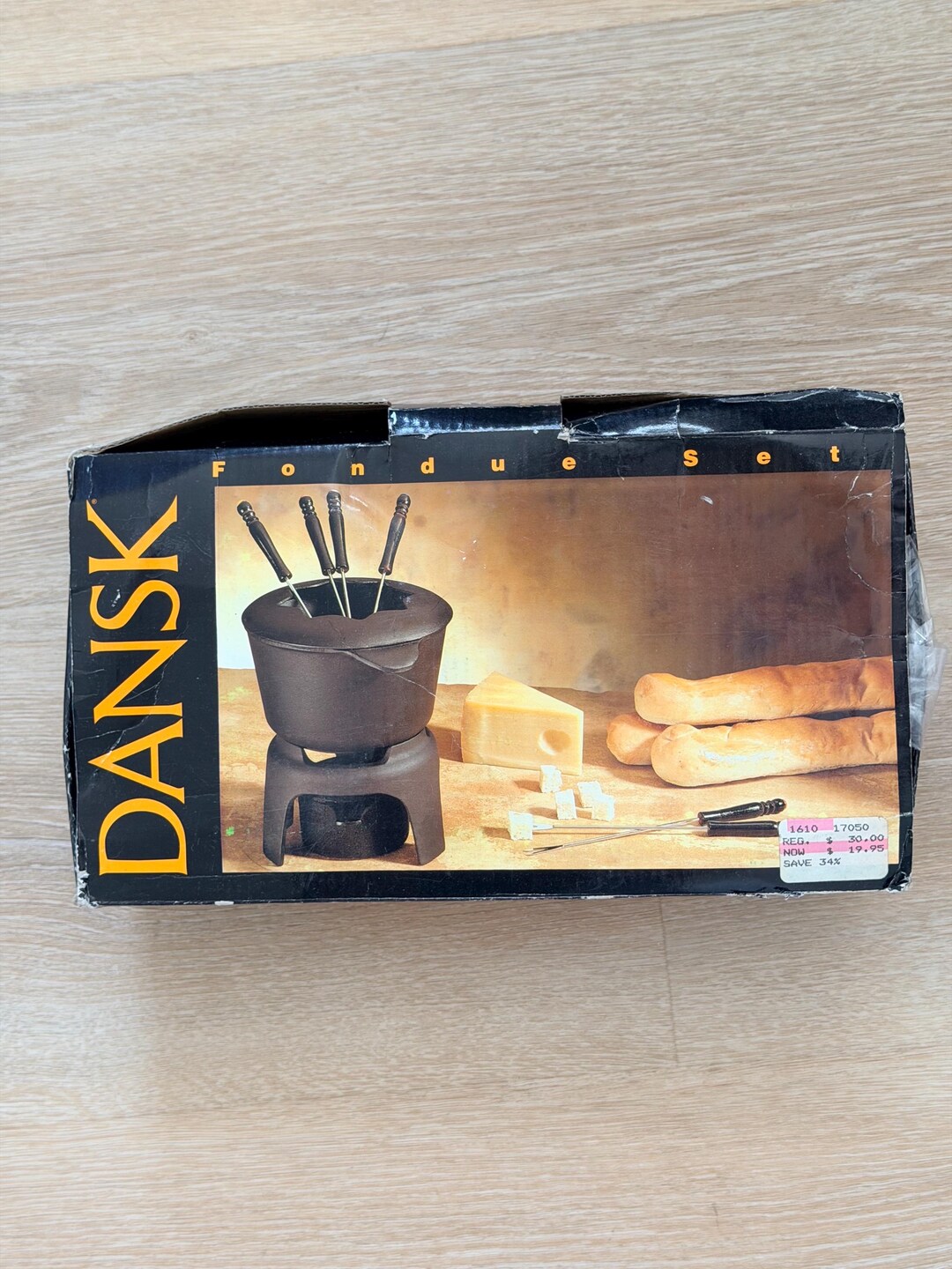 NWT New RARE New Vintage Dansk Cast Iron Fondue Set COMPLETE W ...