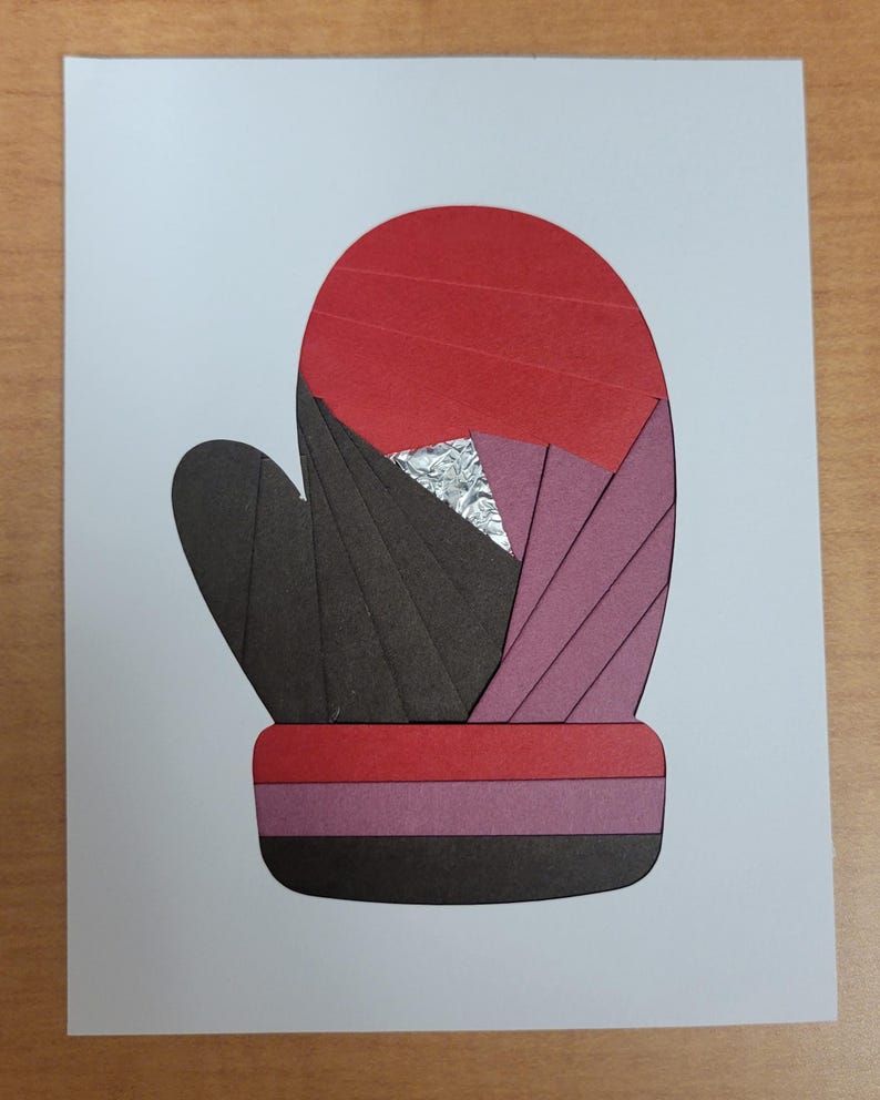 Mitten Iris Folding Card Kit, Papercraft Pattern - Etsy