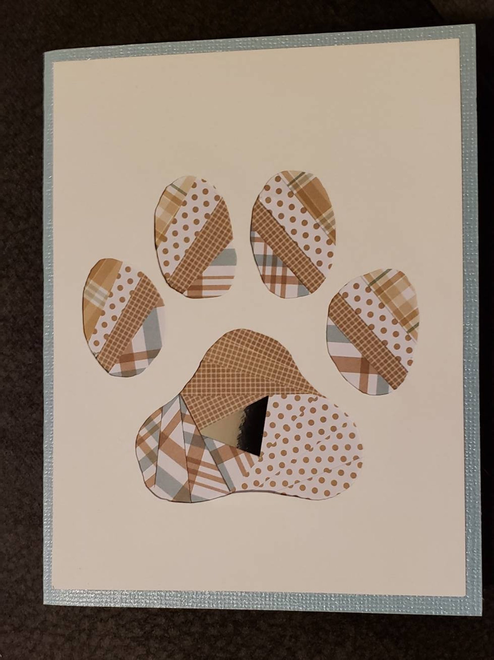 Paw Print Iris Folding Kit Includes 6 Card Fronts, Instructions, Easy ...