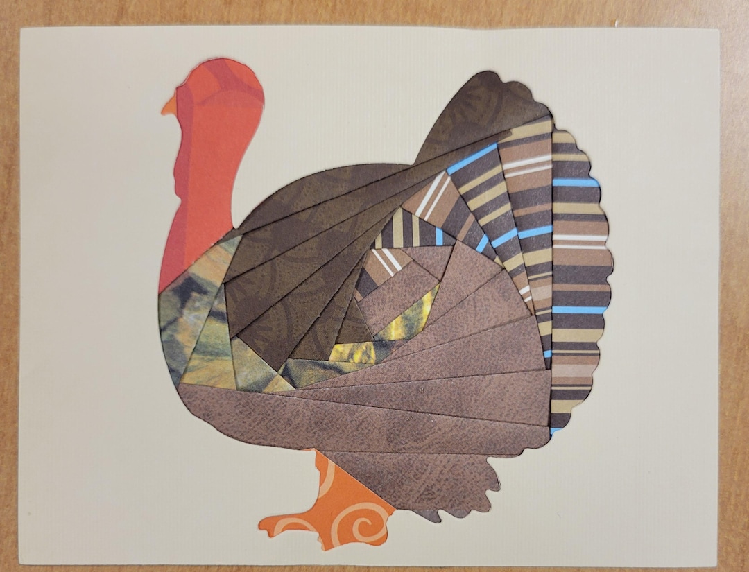 Turkey Iris Folding Card Kit, Paper Craft Pattern, Makes 6 Cards - Etsy