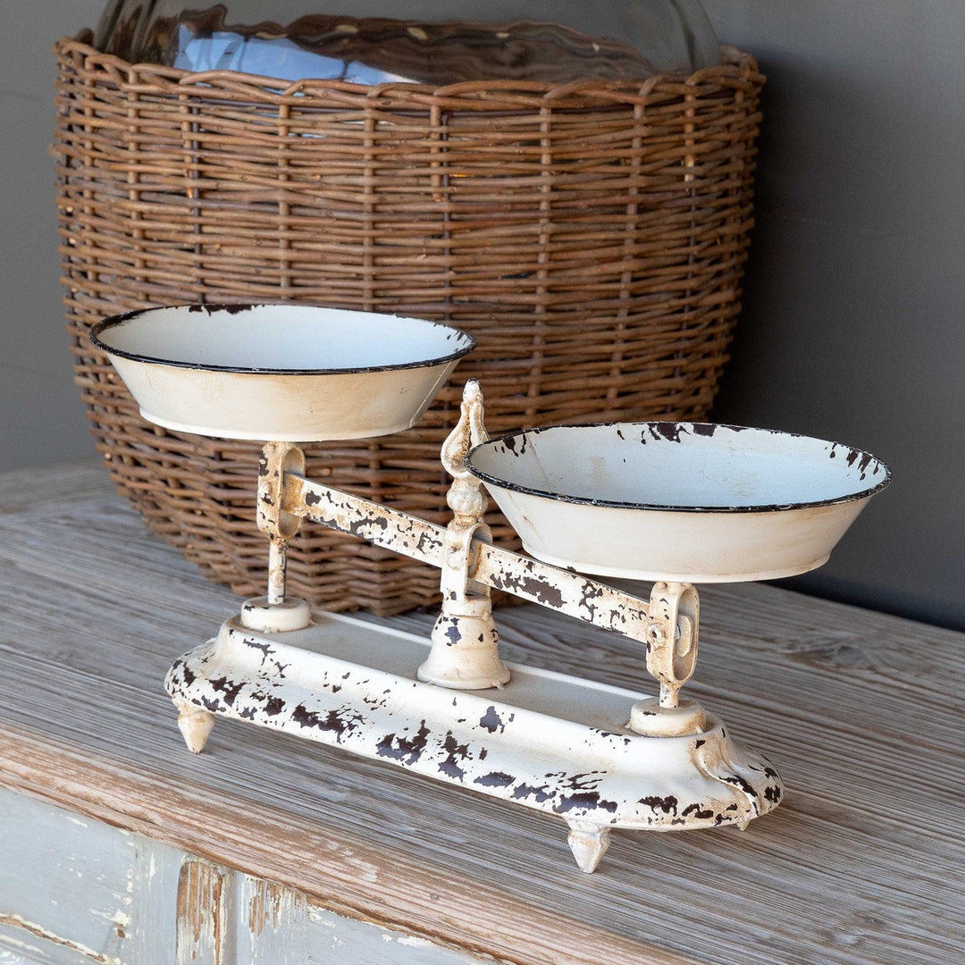 Decorative Counter Scale Farmhouse Antiqued Finish - Etsy