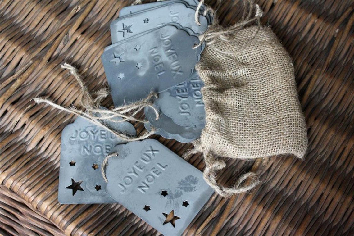 Tin Holiday Gift Tags S/12 - Etsy