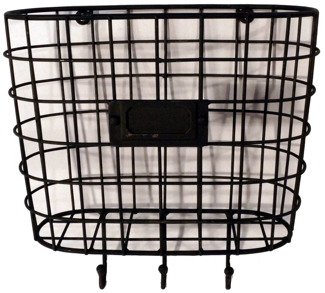 Metal Wire Basket Wall Pocket - Etsy