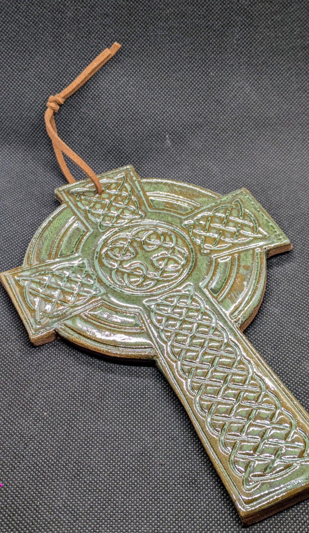 Handmade Celtic Cross Wall Cross Pottery - Etsy