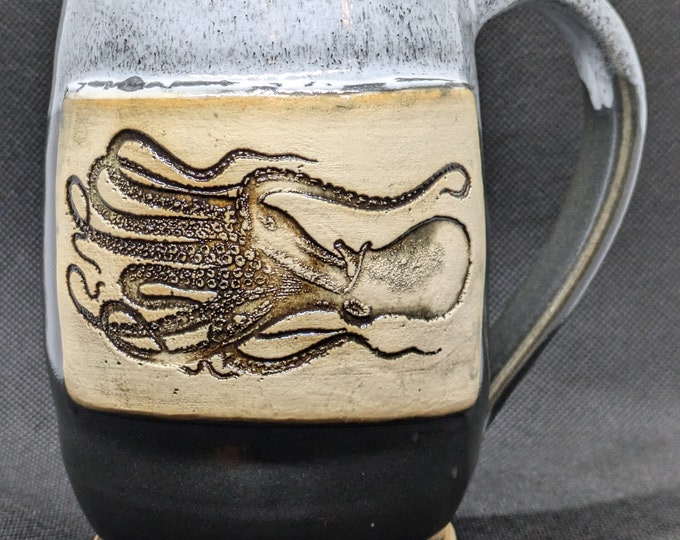 Octopus Mug Handmade Pottery Mug With Octopus Approximately 16 Oz - Etsy