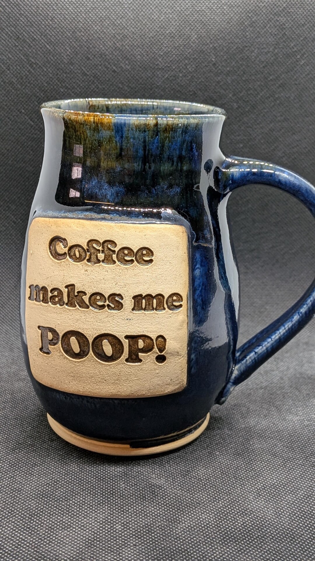 Pottery Coffee Mug Coffee Makes Me Poop! Handmade - Etsy