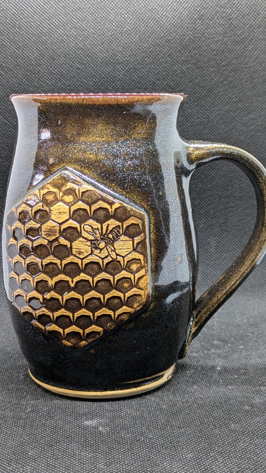 Pottery Handmade Coffee Mug With Bees Beehive - Etsy