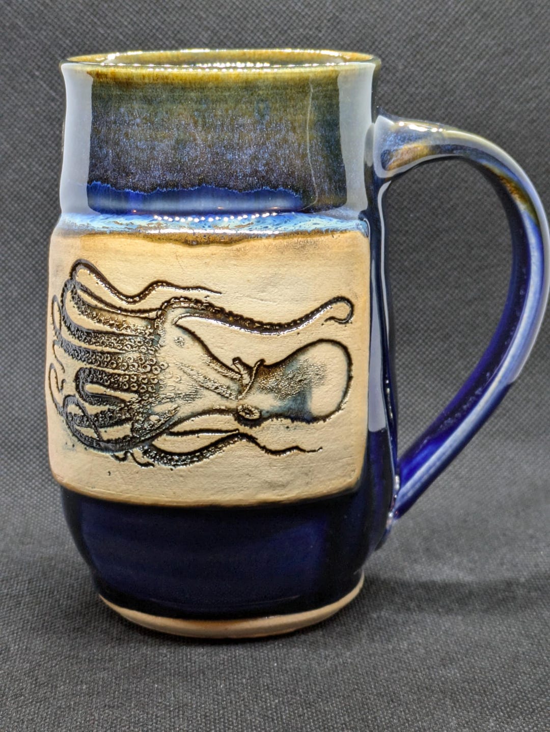 Octopus Mug Handmade Pottery Mug With Octopus Approximately 16 Oz - Etsy