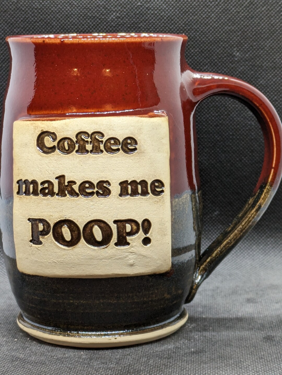 Pottery Coffee Mug Coffee Makes Me Poop! Handmade - Etsy