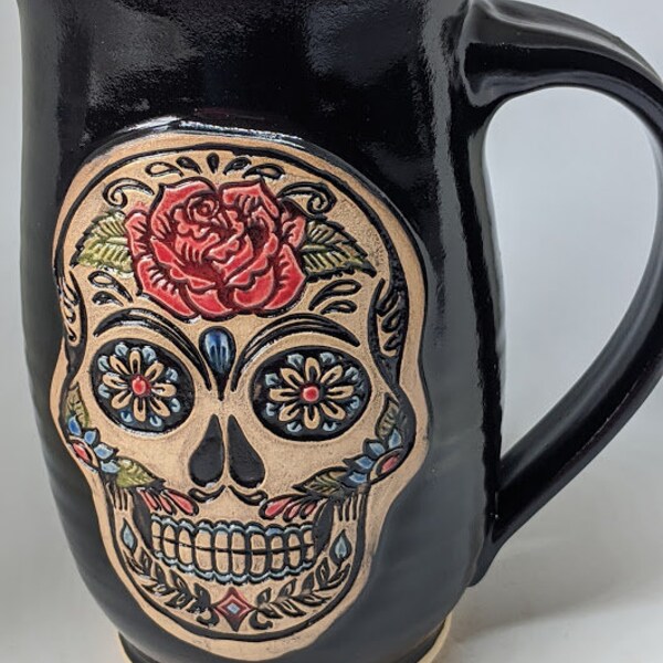 Day of the Dead Mug - Etsy