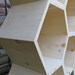 Hexagon Shelf Unit - Ready to Finish / Honeycomb Shelves, Retail ...