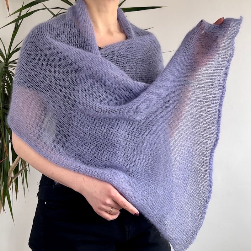 Lavender Shawl - Etsy