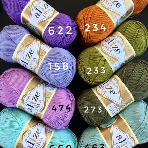 Alize Forever Crochet Yarn Acrylic Yarn 100% Microfiber - Etsy