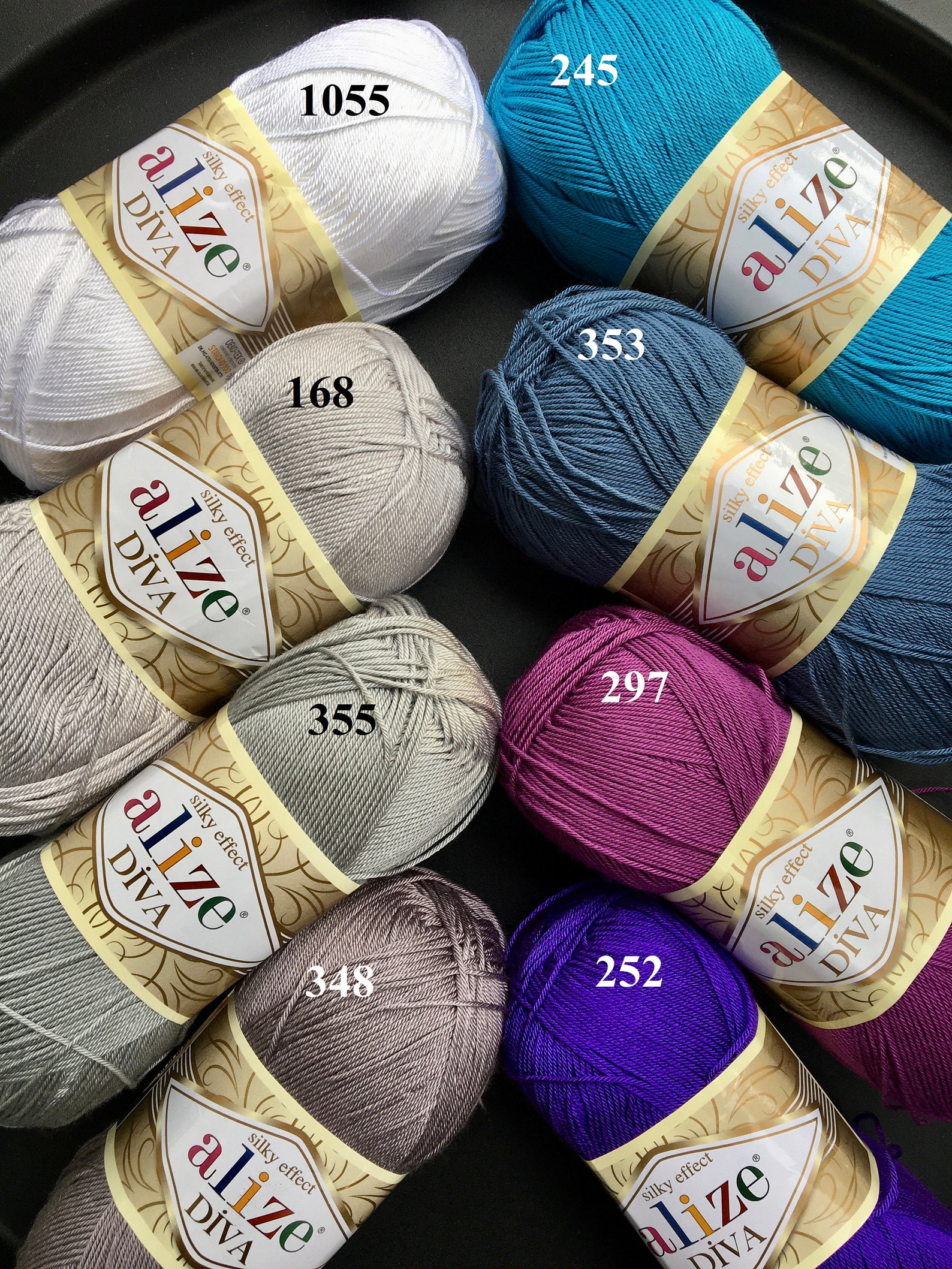 ALIZE DIVA Seideneffekt Mikrofaser Acrylgarn Sommer Sport - Etsy.de