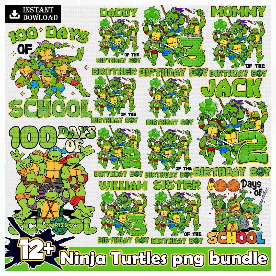 Ninja Turtles Bundle, Ninja Turtles Svg Cut Files, Ninja Turtles ...