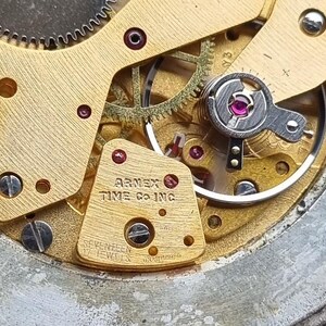 Vintage 1960's Swiss Arnex Time Silver Plated Mechanical Pocket Watch W ...
