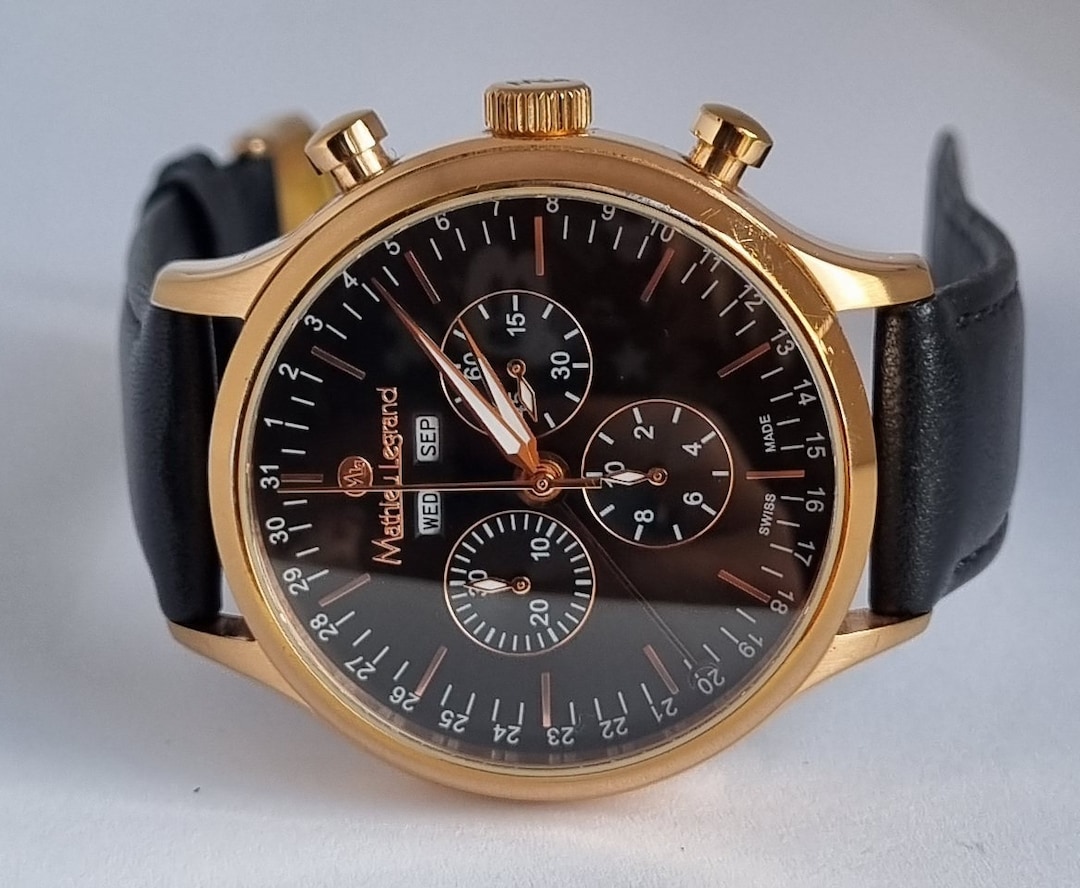 Genuine Swiss Mathieu Legrand Tournante MLG-1008D Men's Quartz ...