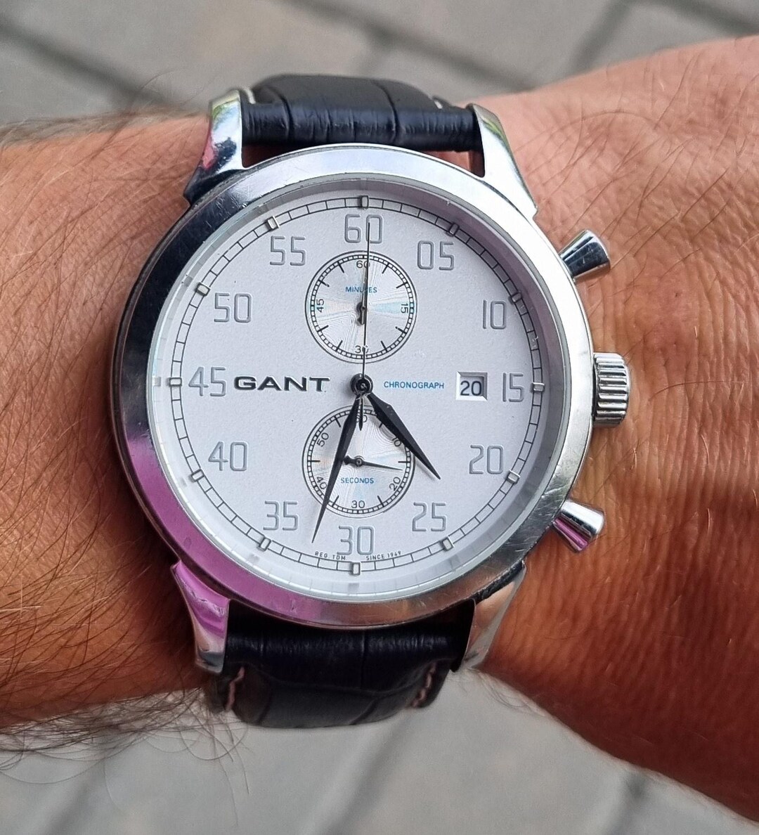 Genuine 2012 GANT 1013 Silver Dial Men's Quartz Chronograph Watch - Etsy