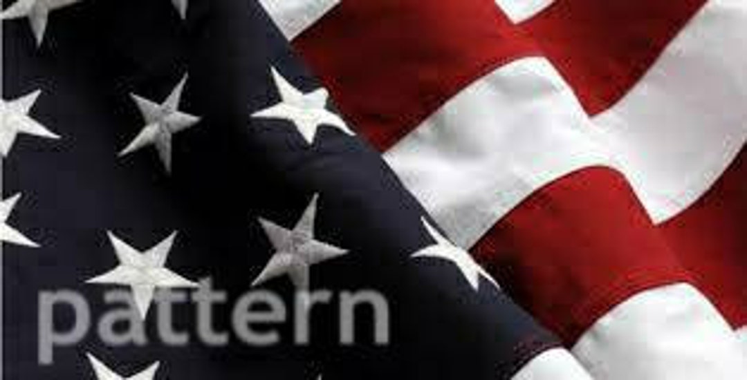 American Flag Cross Stitch Pattern, Flag Pattern, Patriotic Pattern ...